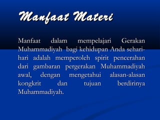 Gerakan Muhammadiyah | PPT