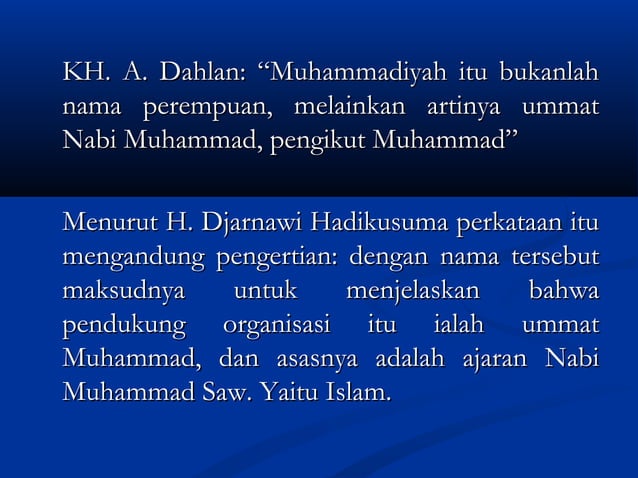Gerakan Muhammadiyah | PPT