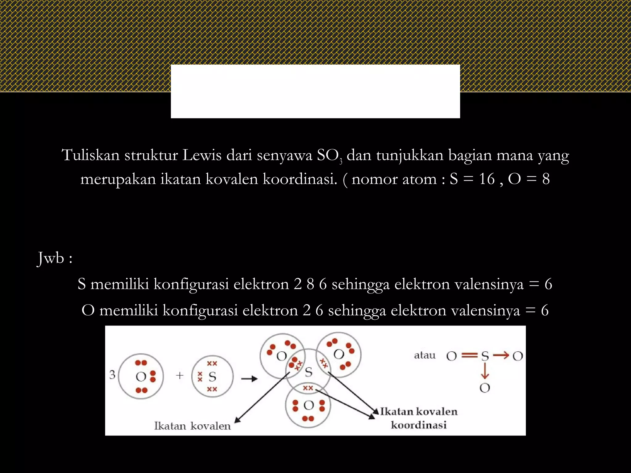 ikatan kovalen koordinasi | PPT