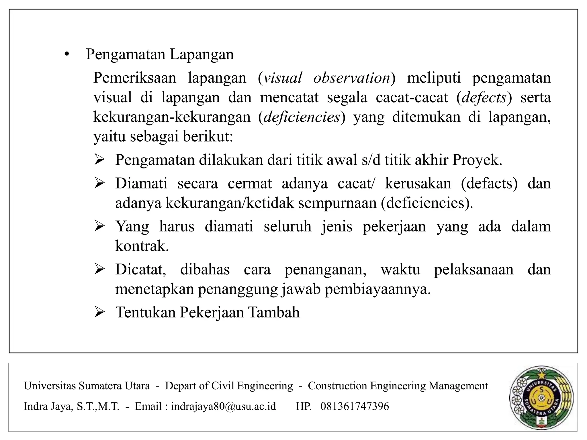 Serah terima akhir pekerjaan untuk proyek ukuran kompleksitas resiko ...