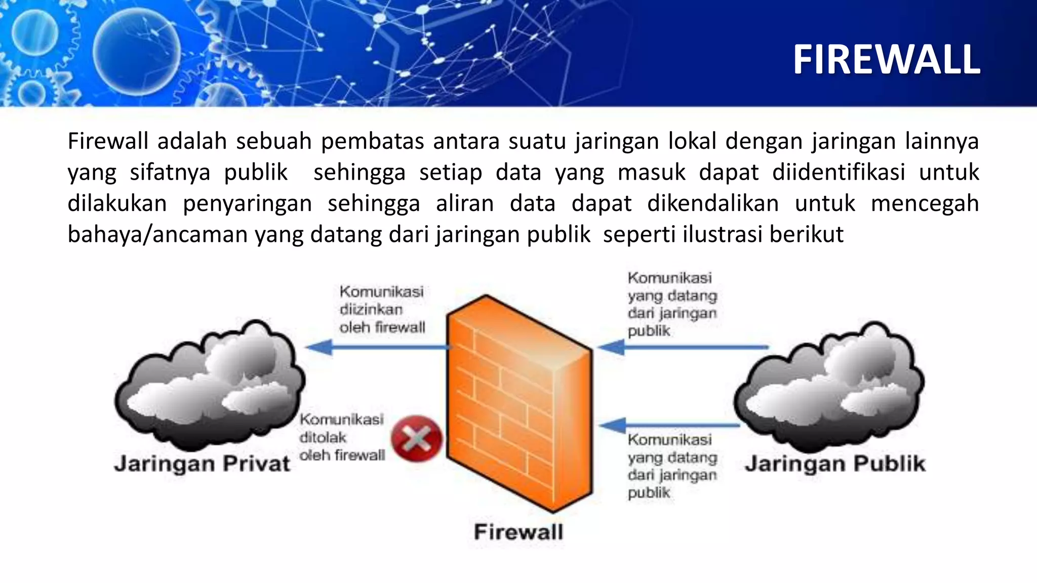 Materi 3 keamanan jaringan - firewall | PPTX