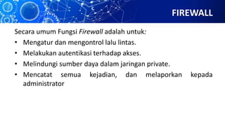 Materi 3 keamanan jaringan - firewall | PPT