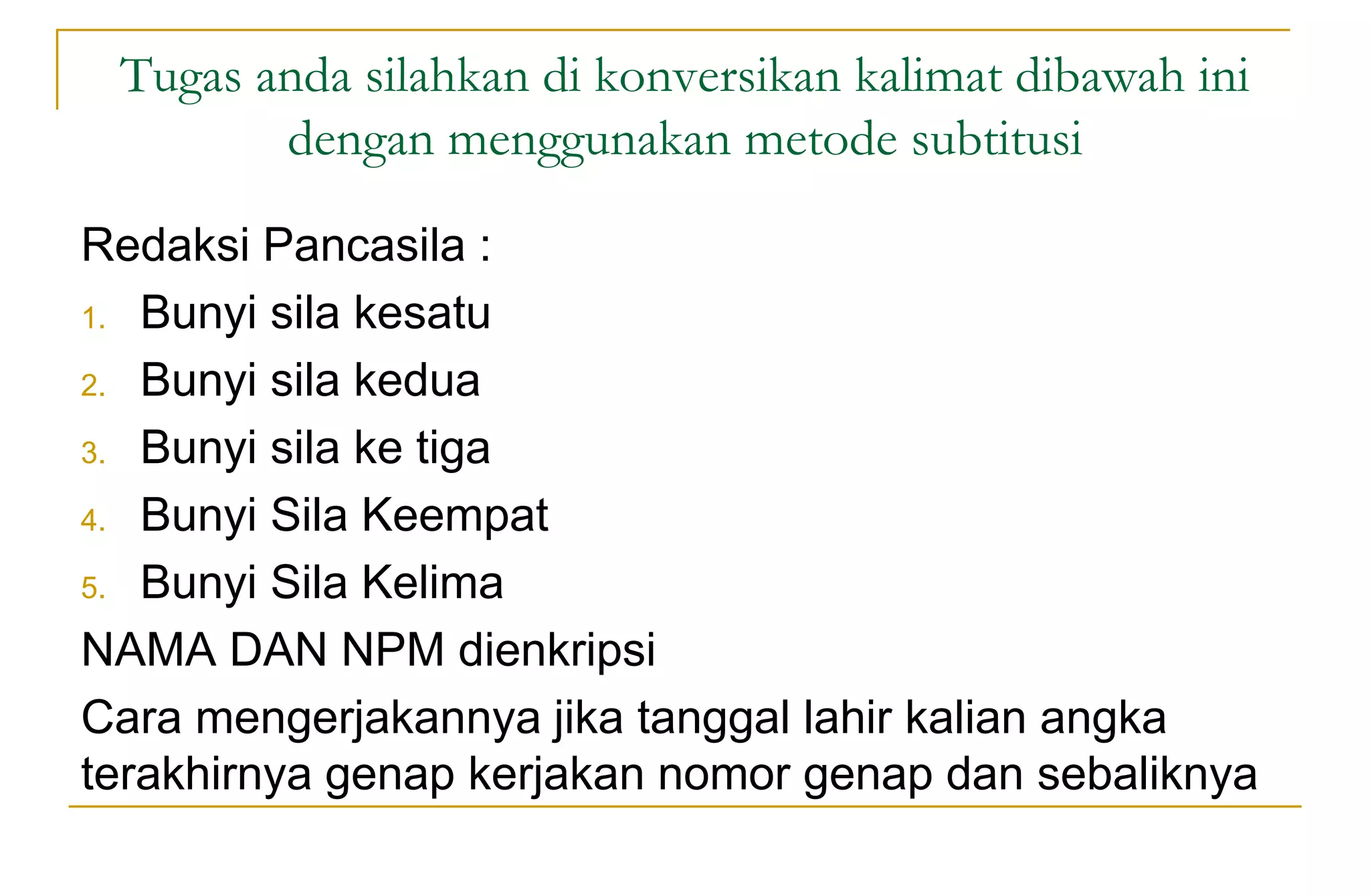 Kriptografi, Enkripsi dan Dekripsi | PPT