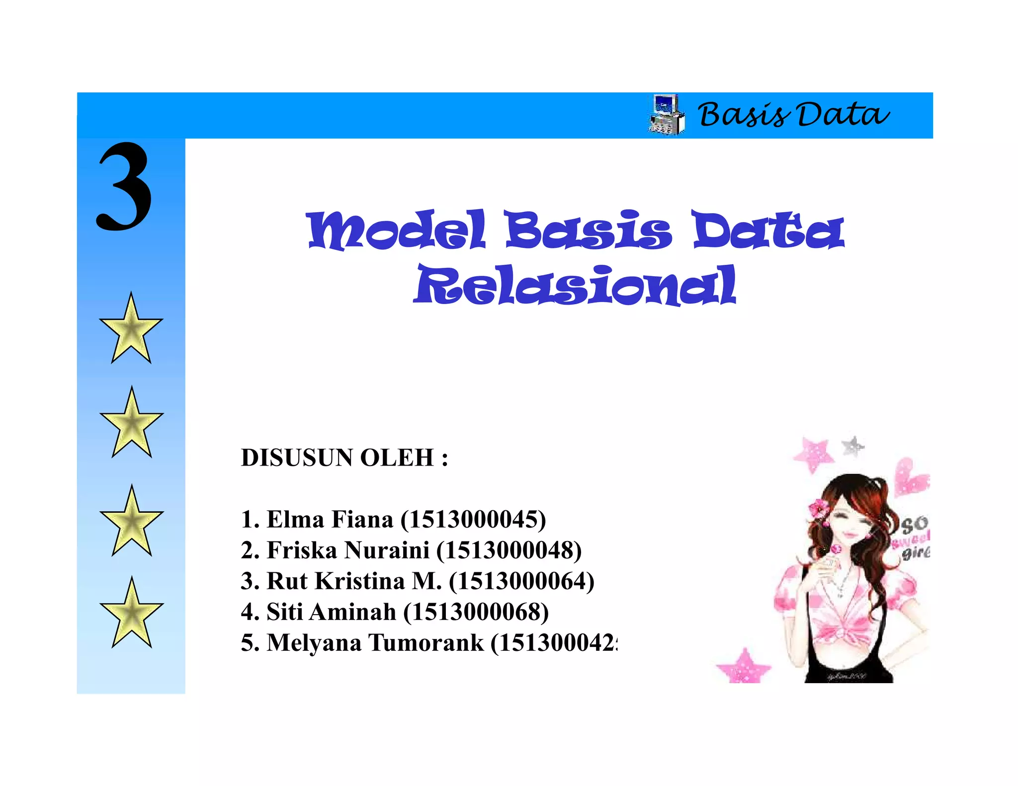Materi 3 model data relasional | PDF