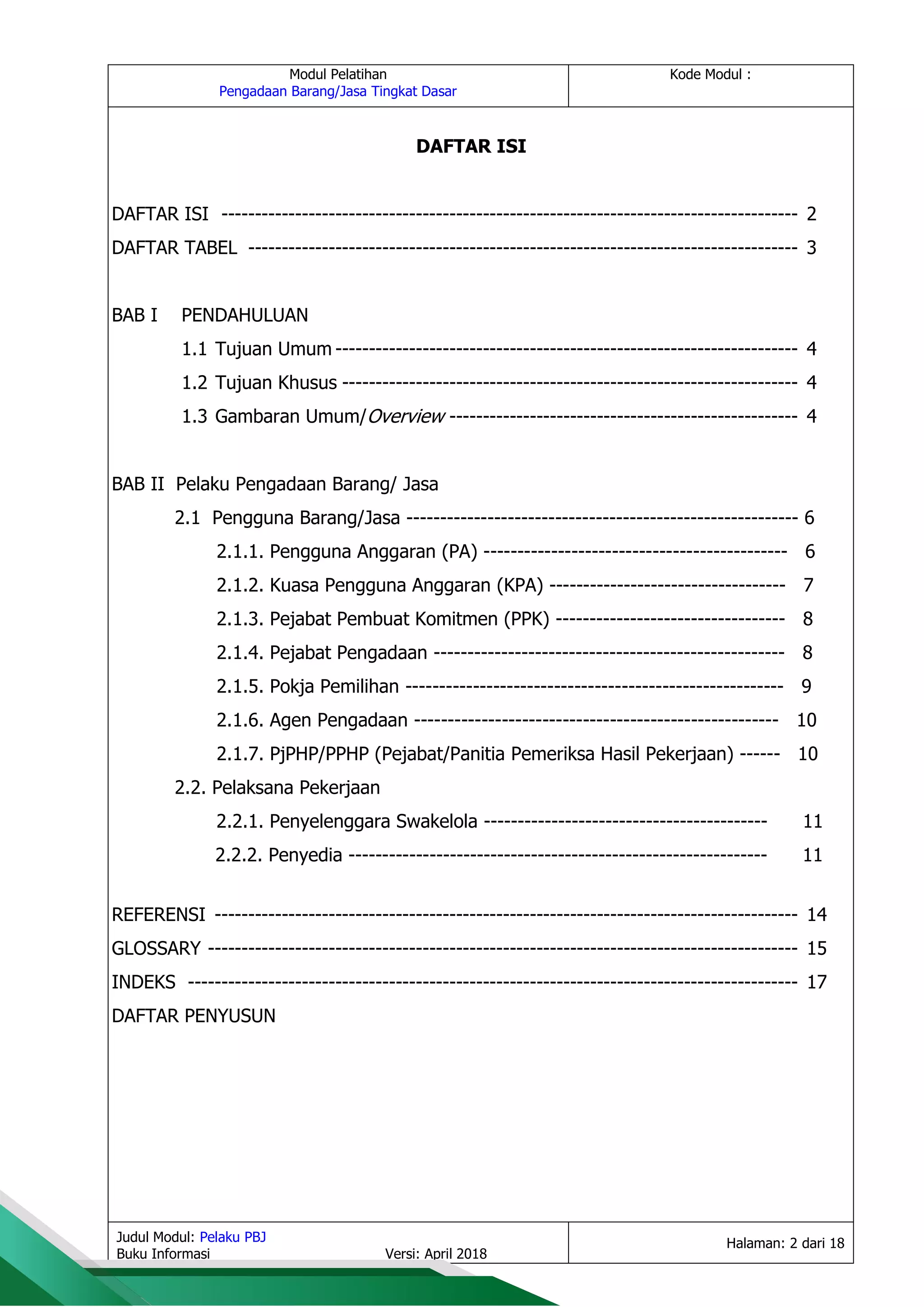 Materi 3 pelaku pbj | PDF