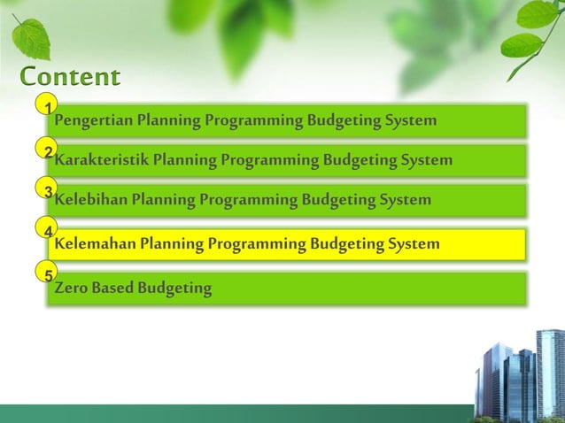 Planning programming budgeting system and zero budgeting system | PPT