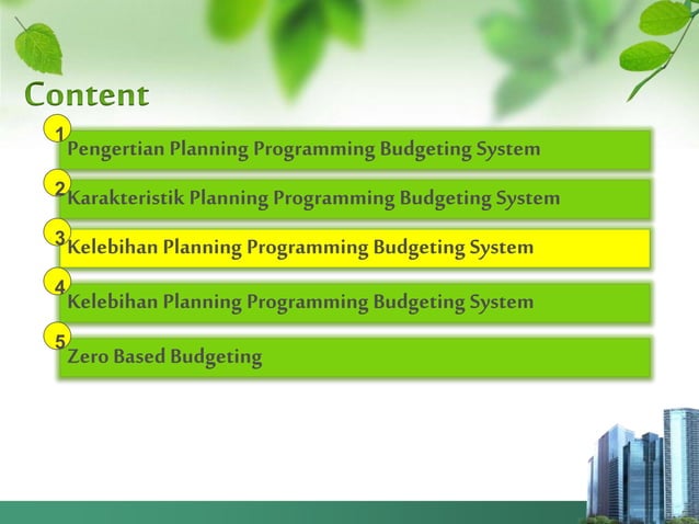 Planning programming budgeting system and zero budgeting system | PPT