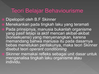 SKINNER - OPERANT CONDITIONING | PPTX