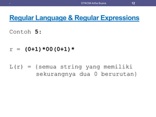 Materi 4 Regular Expression | PPTX | Programming Languages | Computing