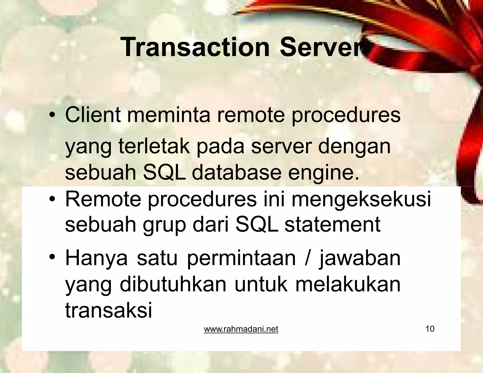 Materi 4 db konsep client server | PDF