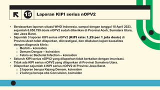 Kejadian Ikutan Pasca Imunisasi (KIPI) adalah semua kejadian medik yang terjadi setelah ...