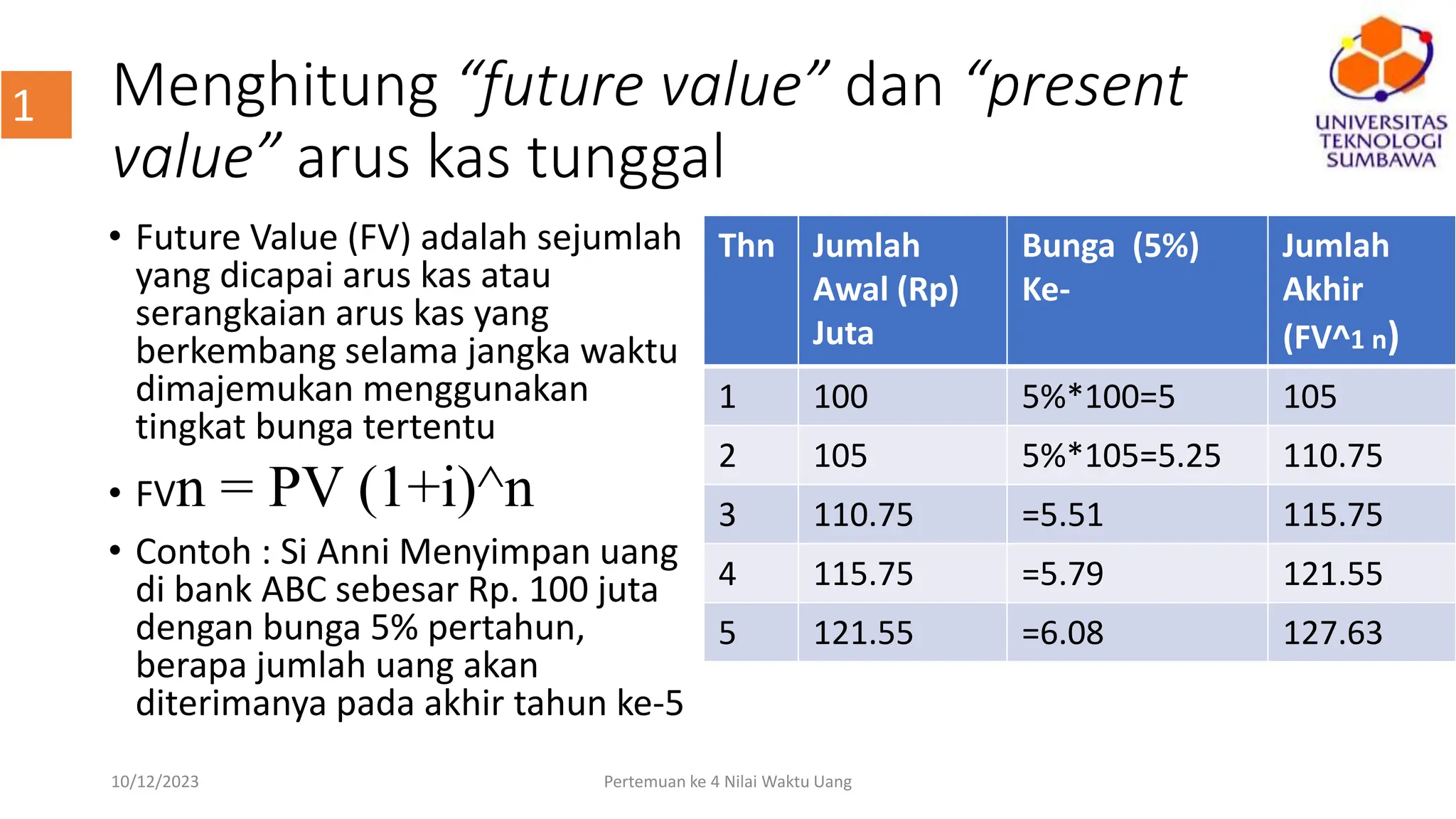 Materi 4 Nilai waktu Dari Uang.pptx