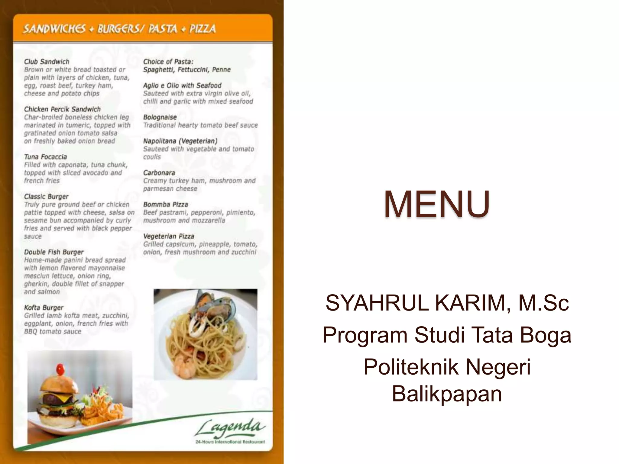 Materi 4 menu | PPTX