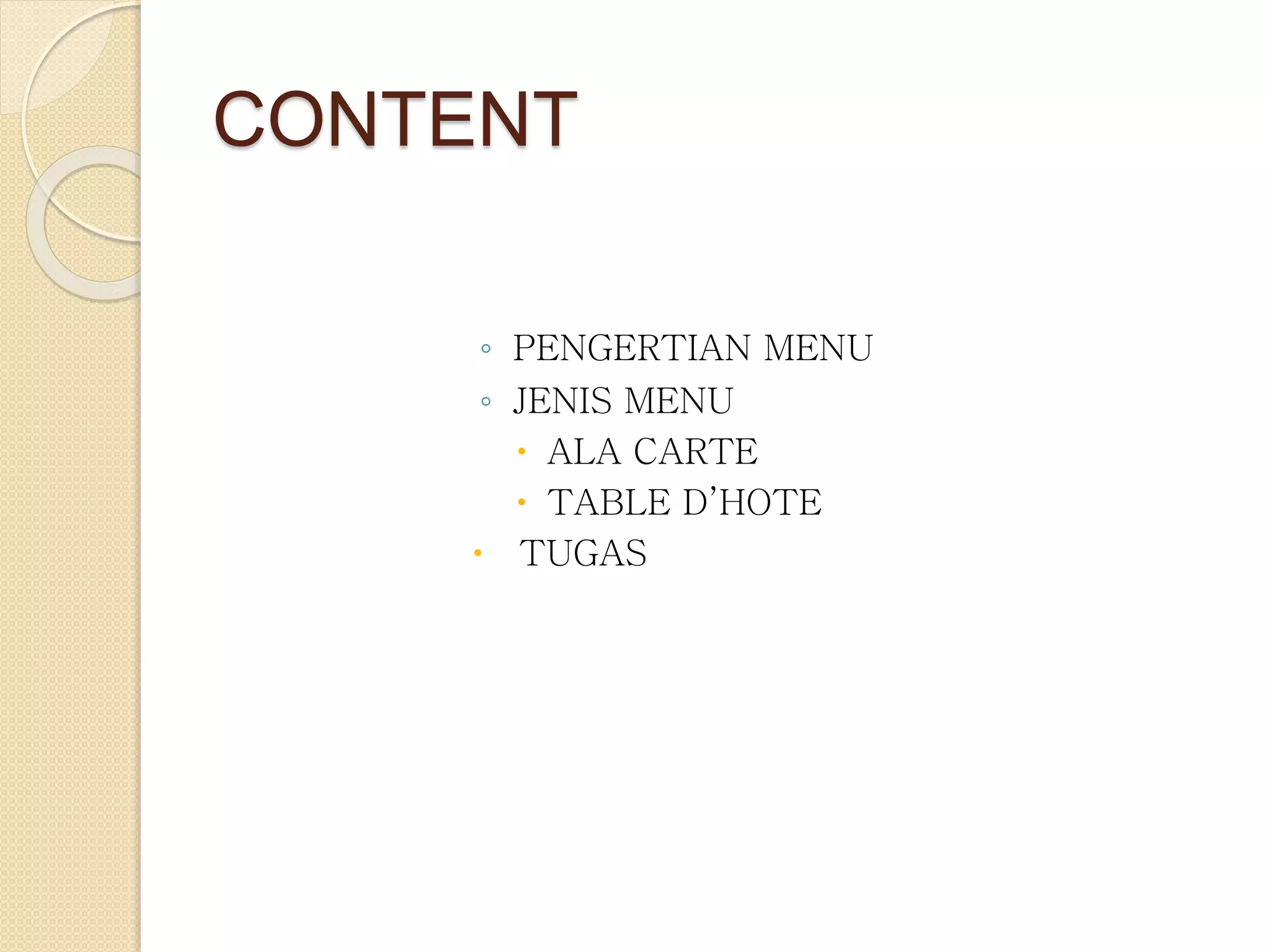Materi 4 menu | PPTX