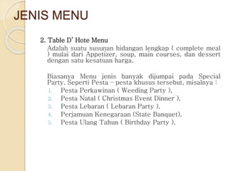 Materi 4 menu | PPTX