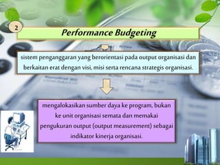 performance budgeting | PPTX