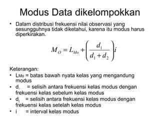 Materi 4 - Ukuran Pemusatan. | PPT
