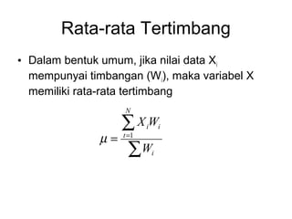 Materi 4 - Ukuran Pemusatan. | PPT