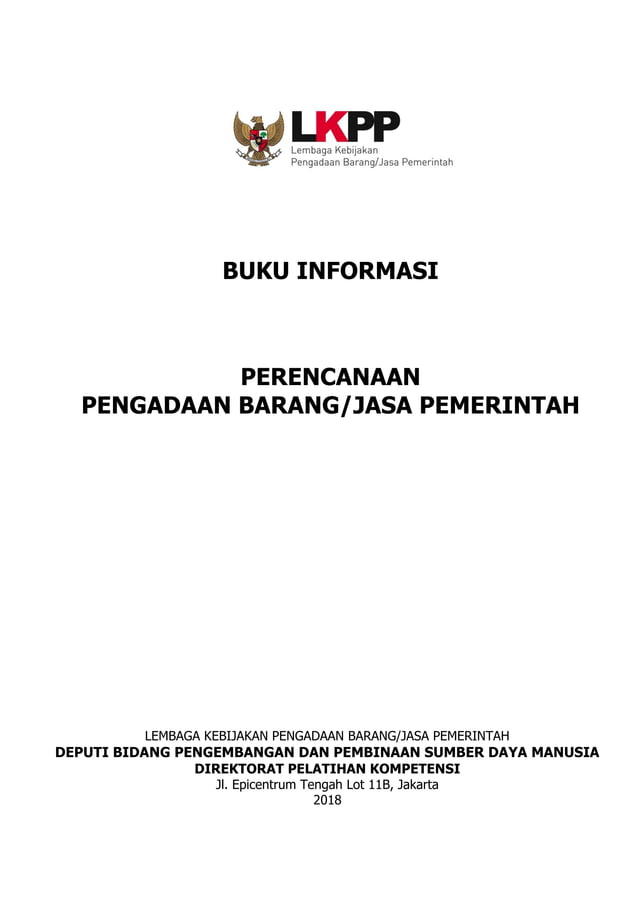 Materi 5. perencanaan pengadaan | PDF