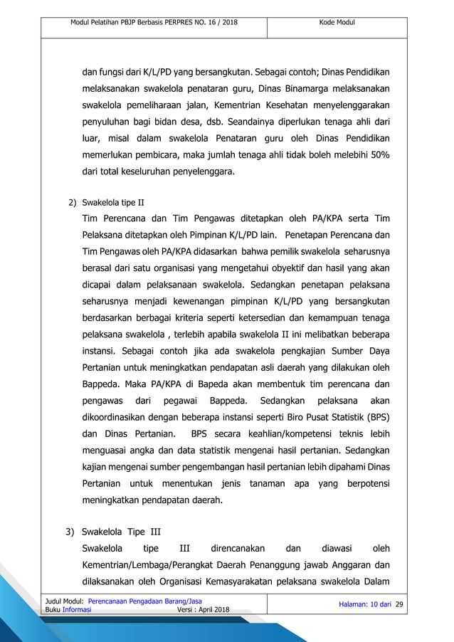 Materi 5. perencanaan pengadaan | PDF