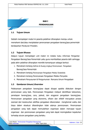 Materi 5. perencanaan pengadaan | PDF