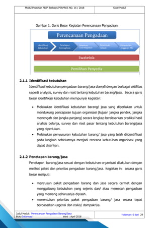 Materi 5. perencanaan pengadaan | PDF