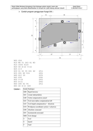 Materi 5 Lanjutan 1 Aplikasi Fungsi G code | PDF