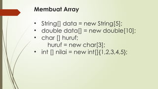Dasar-Dasar Pemrograman adalah mata kuliah favorit saya | PPTX