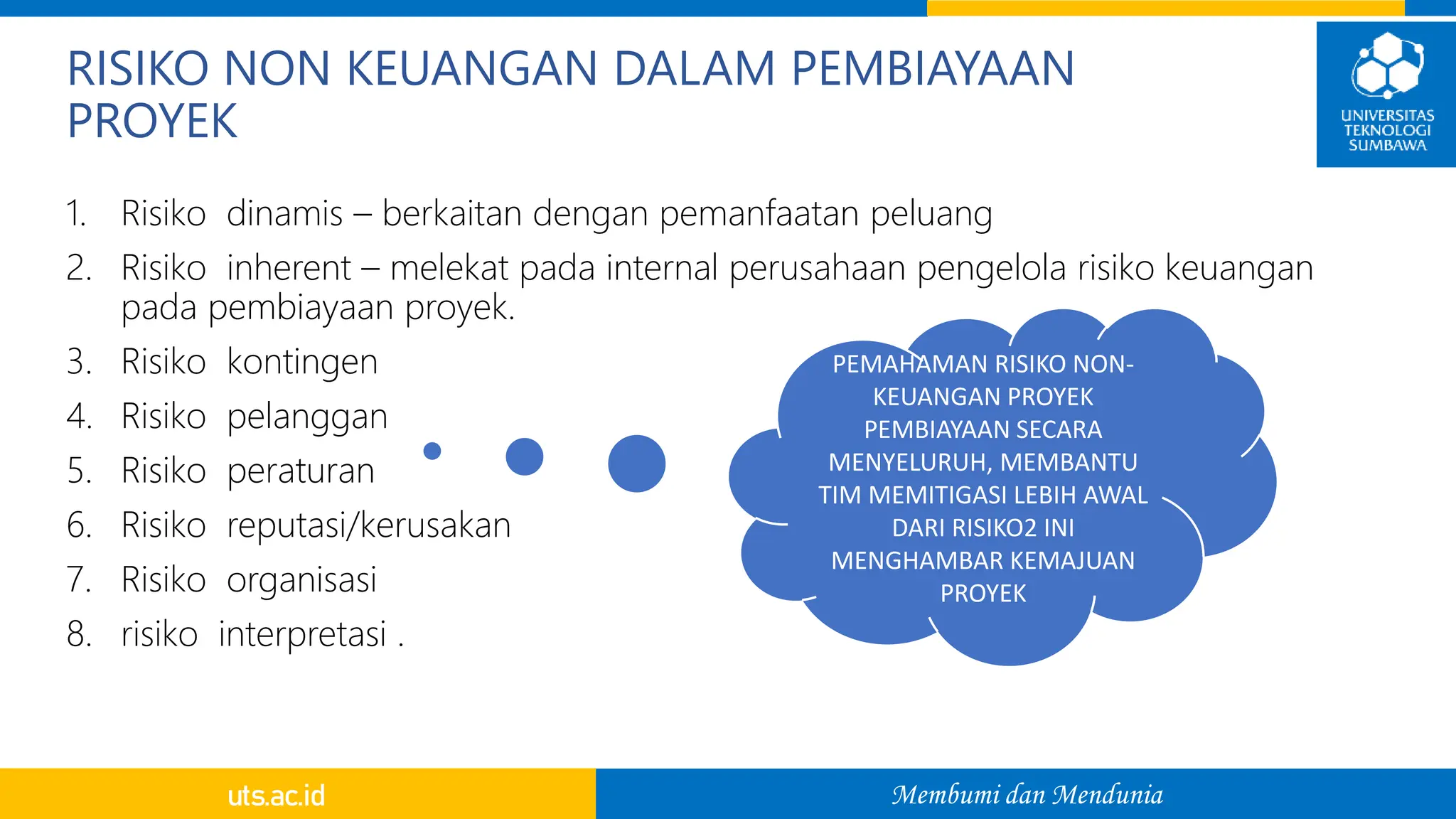 Materi 5-6 ANALISIS RISIKO BISNIS - Risiko Keuangan dan Proyek.pptx