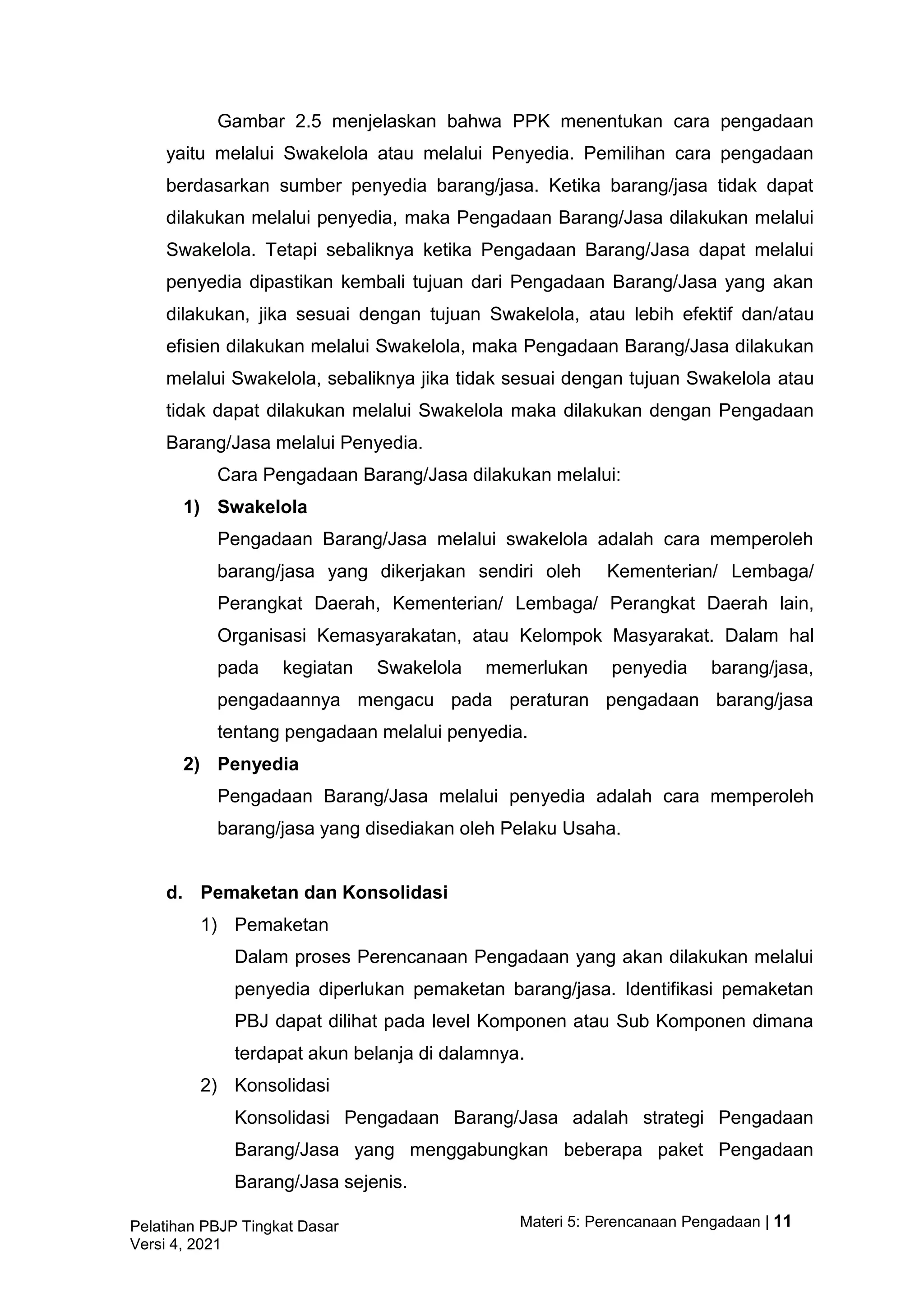 Modul Pelatihan PEngadaan Barang/Jasa Pemerintah | PDF