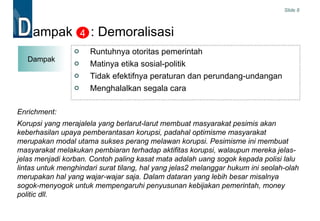 Materi 5 dampak korupsi 2010 | PPT