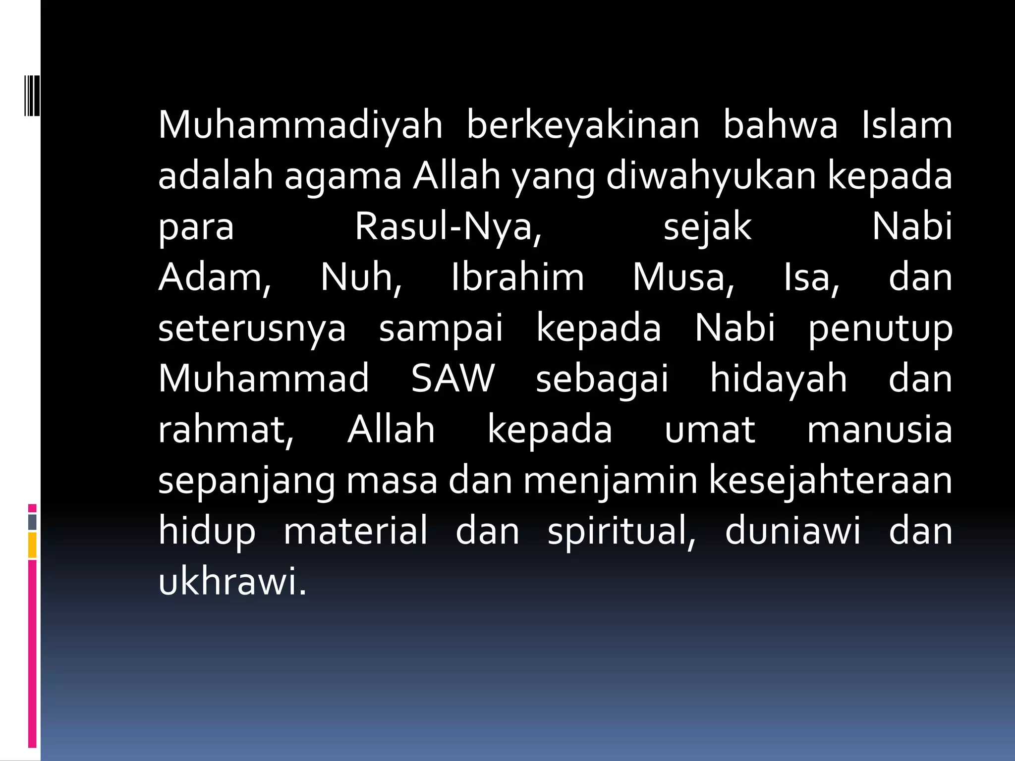 Materi 5 landasan normatif muhammadiyah | PPTX