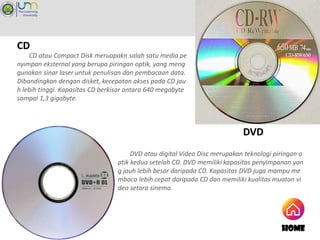 Materi 5 penyimpanan eksternal | PPTX