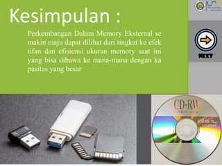 Materi 5 penyimpanan eksternal | PPTX