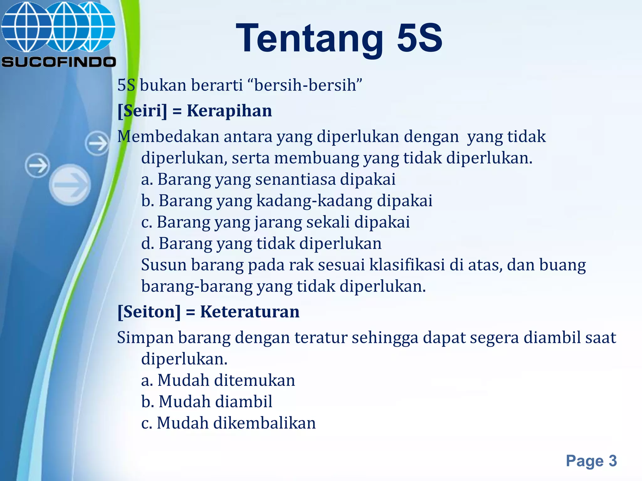 Materi 5 R (ringkas, rapi,resik,rawat,rajin) | PDF