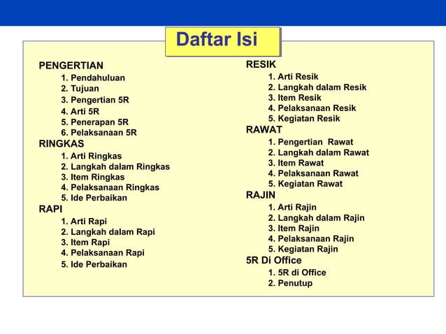 Materi 5R Untuk Menata Pabrik dan Gudang .ppt