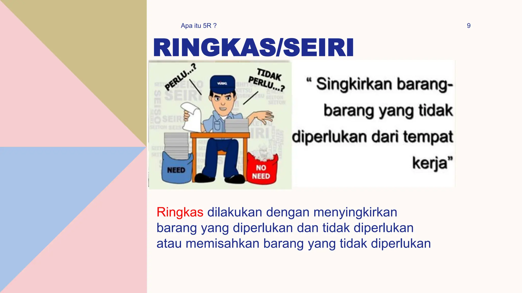 pelaksanaan program 5R ditempat kerja untuk | PPTX