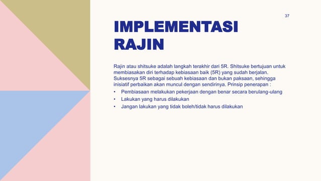 pelaksanaan program 5R ditempat kerja untuk | PPTX