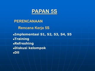 Materi 5 S (Seiri Seiton Seiso Seiketsu Shitsuke) | PDF