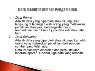 Materi 5 # teknik pengumpulan-data # metodologi riset | PPT