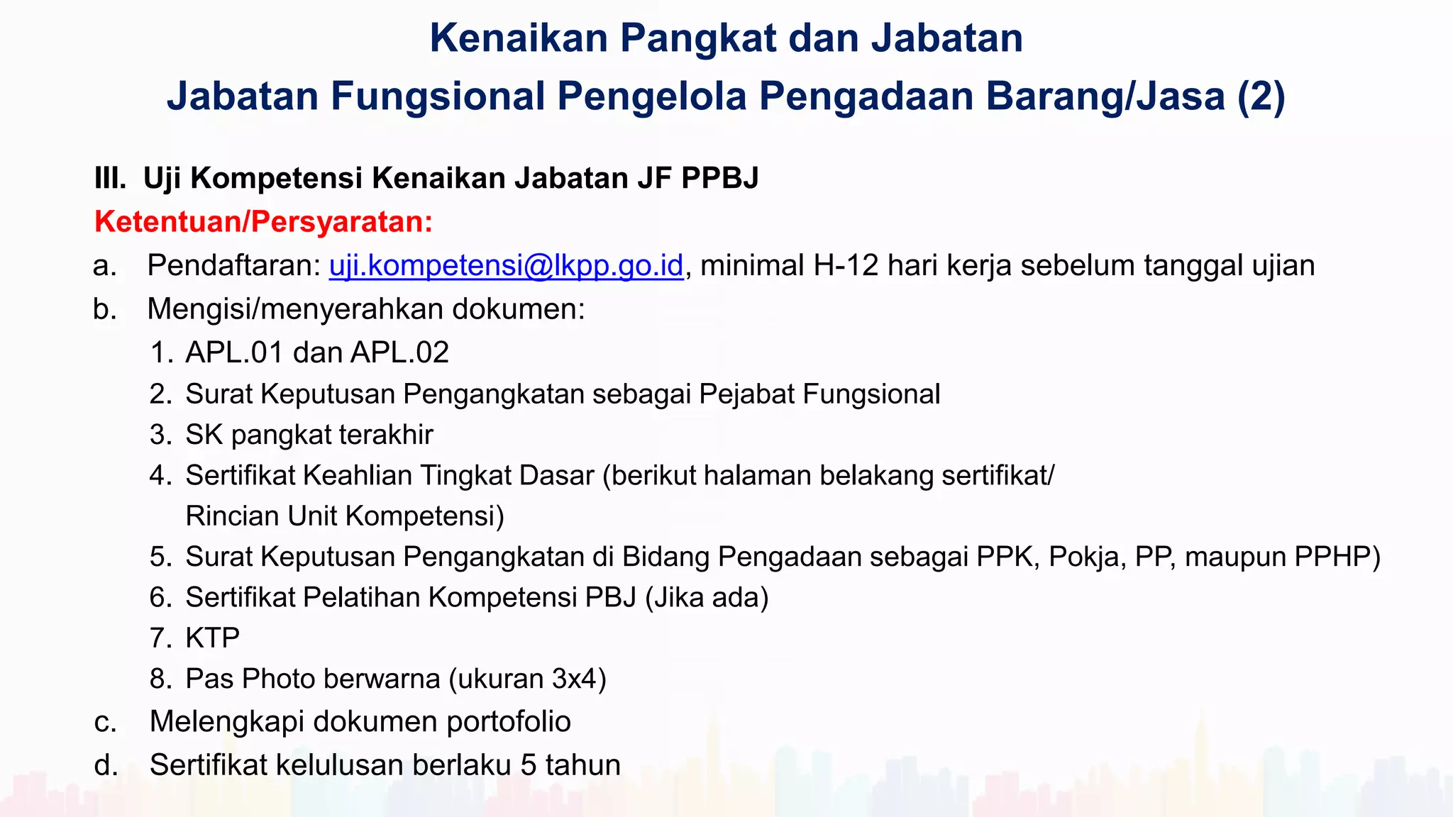 Tata Cara Penilaian Angka Kredit JF PPBJ | PDF