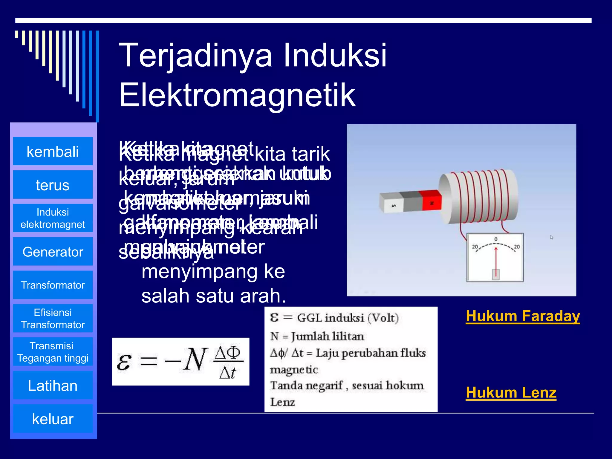Induksi Elektromagnetik - Materi 6 - Fisika Listrik dan Magnet | PPTX