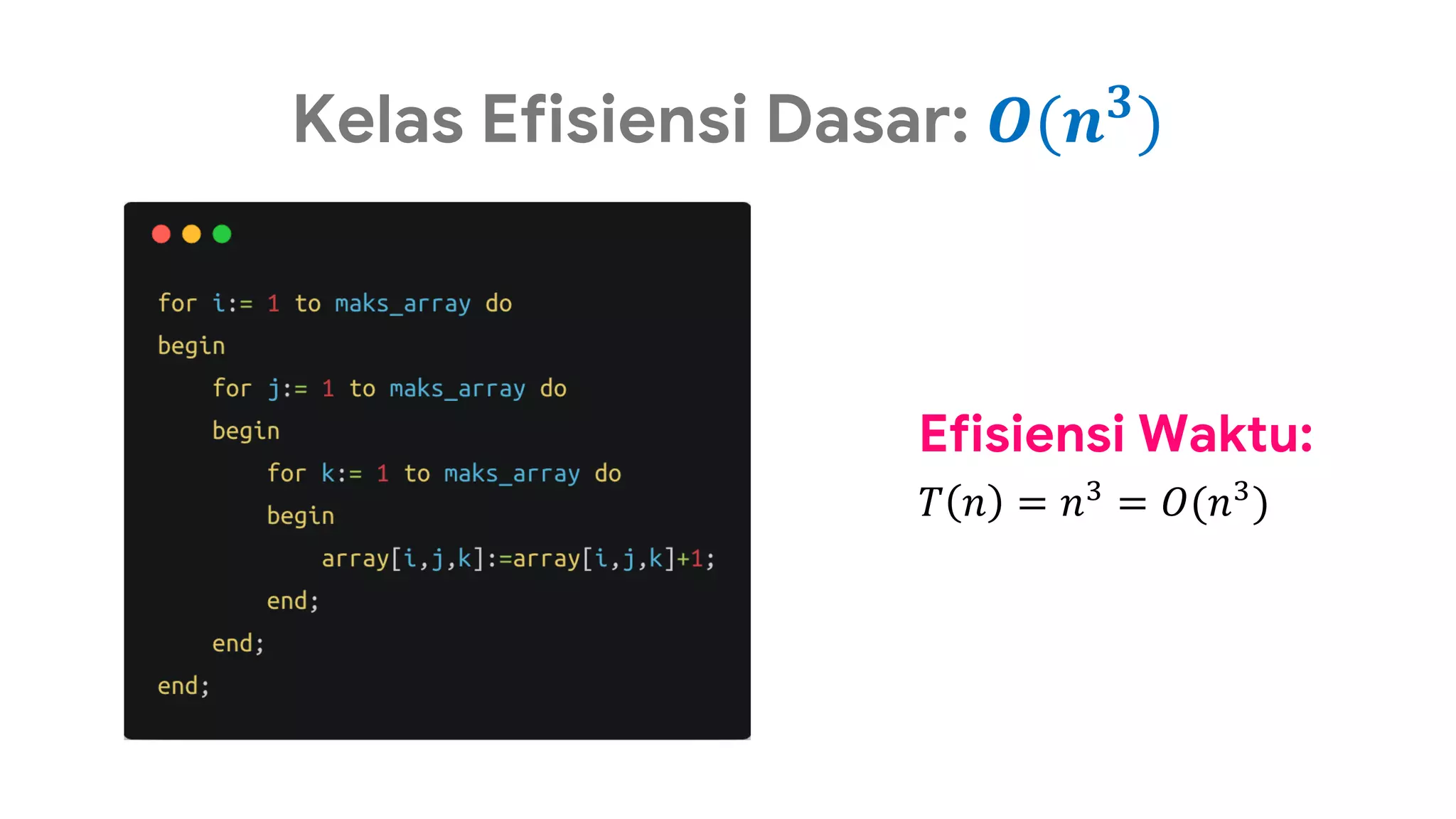 Analisis Algoritma - Kelas-kelas Dasar Efisiensi Algoritma | PDF
