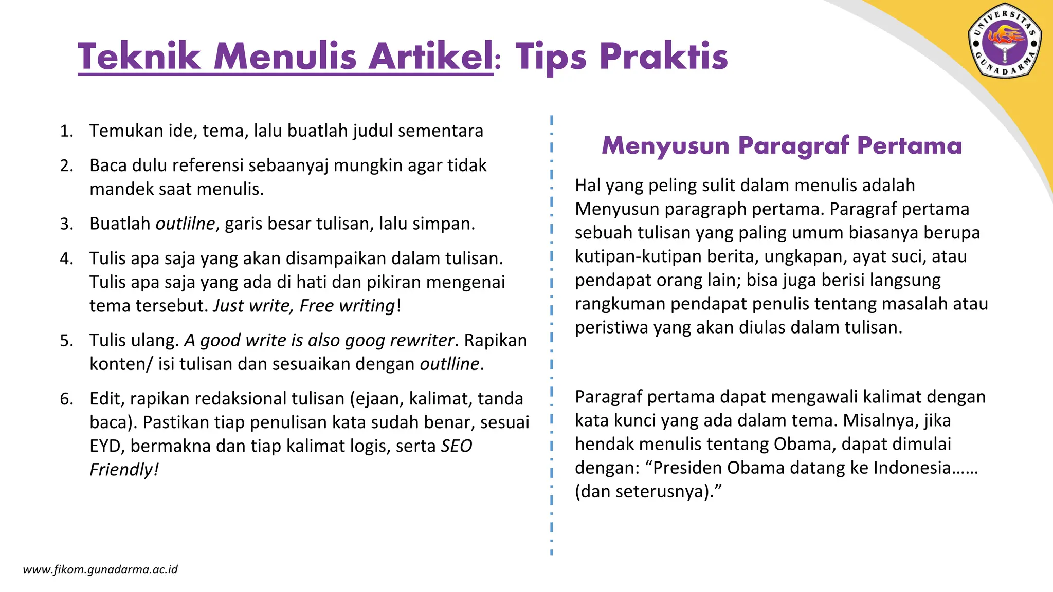 Materi 6 - TEKNIK MENULIS BERITA, ARTIKEL & FEATURE | PDF