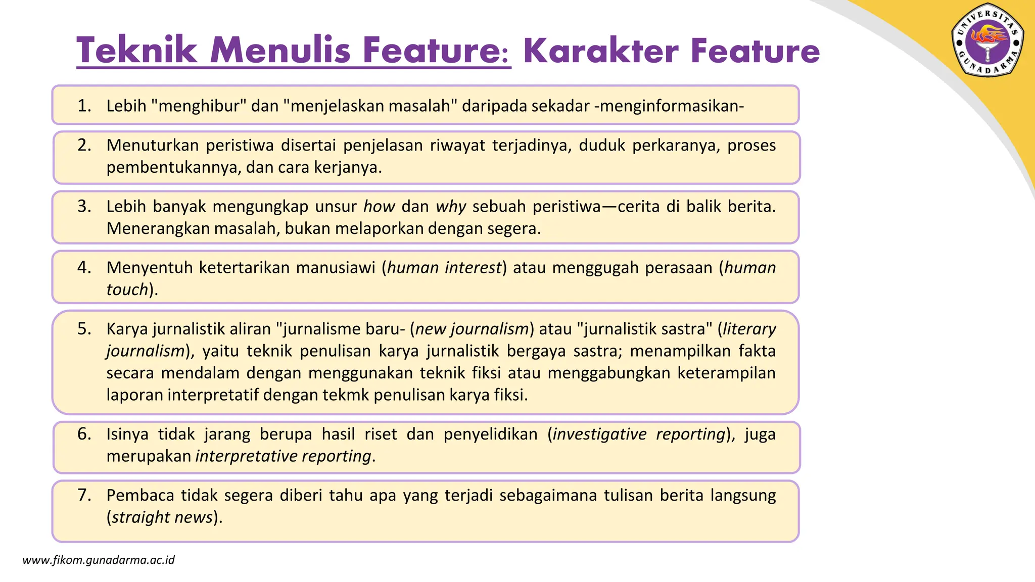 Materi 6 - TEKNIK MENULIS BERITA, ARTIKEL & FEATURE | PDF