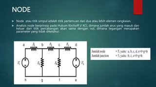 MATERI RANGKAIAN LISTRIK 1 ANALISIS NODE.pptx