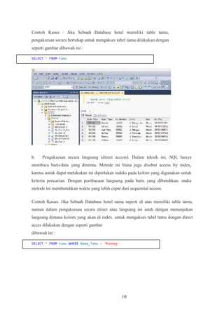 Materi 6 db performance tuning | PDF
