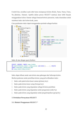 Materi 6 db performance tuning | PDF