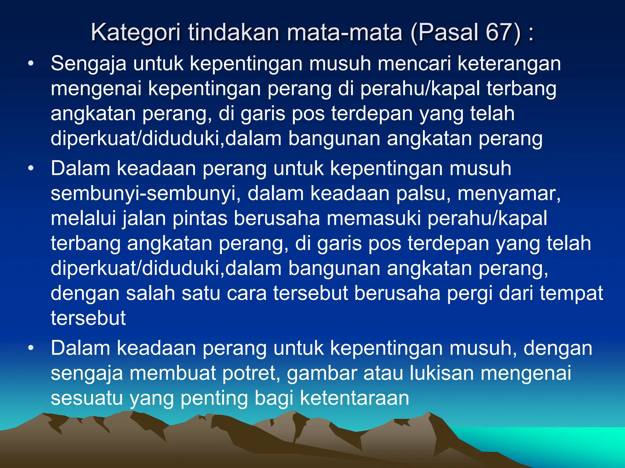 MATERI 6 Pengecualian, Pengurangan, Penambahan Hukuman Militer.ppt