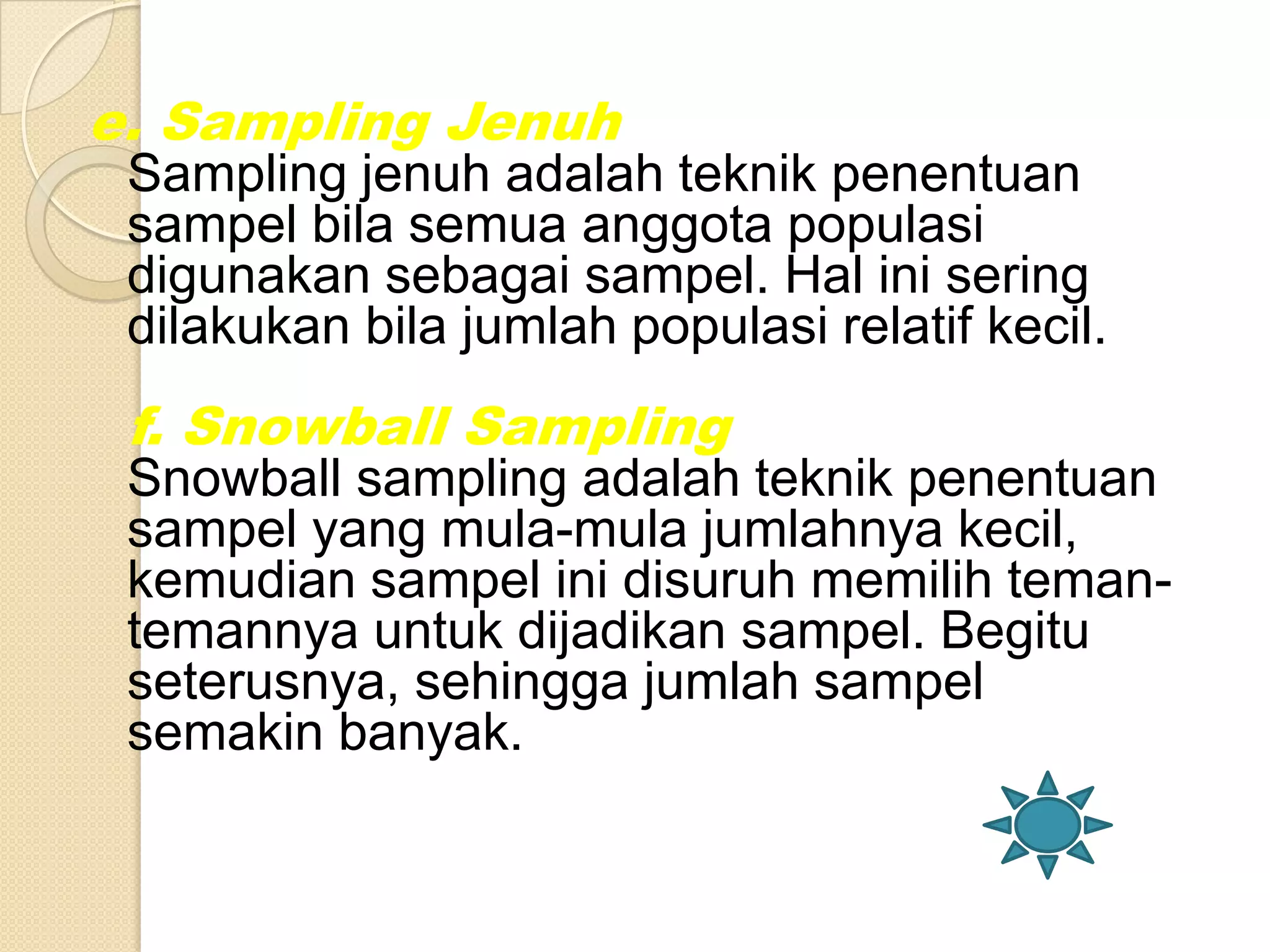 Materi 6 # populasi, sampel dan uji normalitas data | PPTX